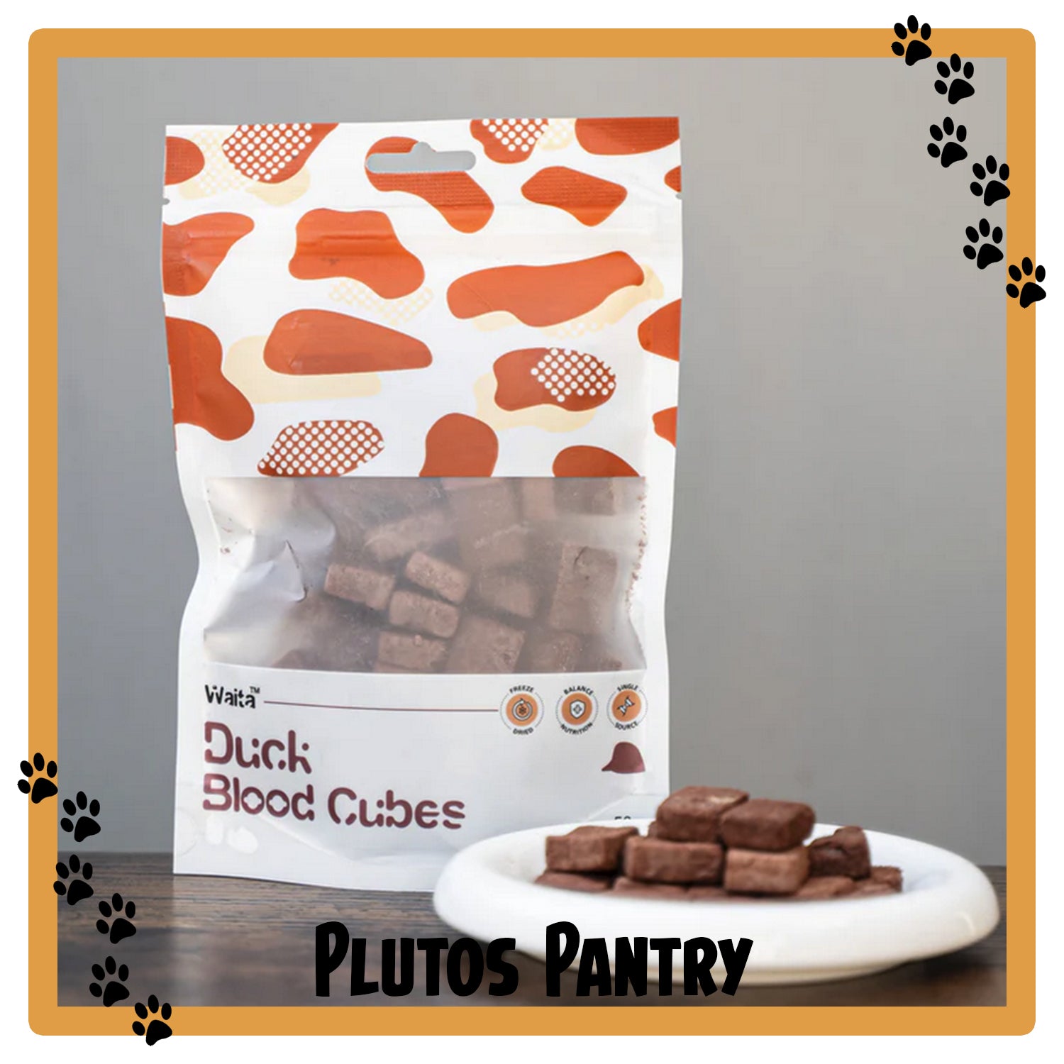 Waita Freeze-Dried Duck Blood Cubes 50g – Plutos Pantry